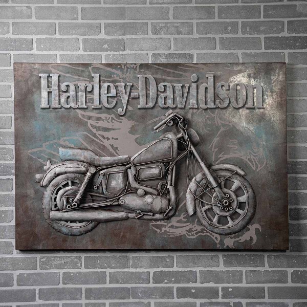 Harley Davidson Metal Wall Art Ace Branded Products