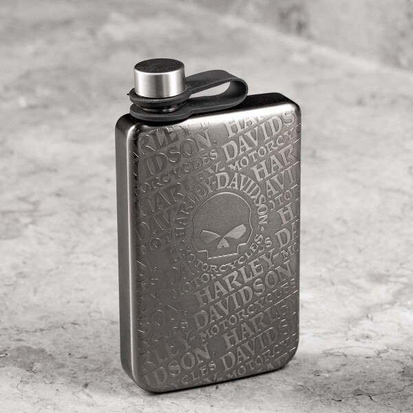 H-D Willie G. Skull Flask - HDL-18652