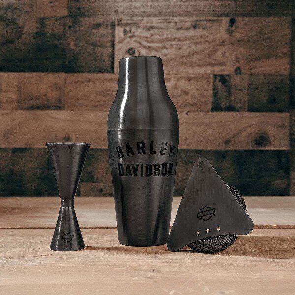 H-D Matte Black Cocktail Shaker Set| Ace Branded Products